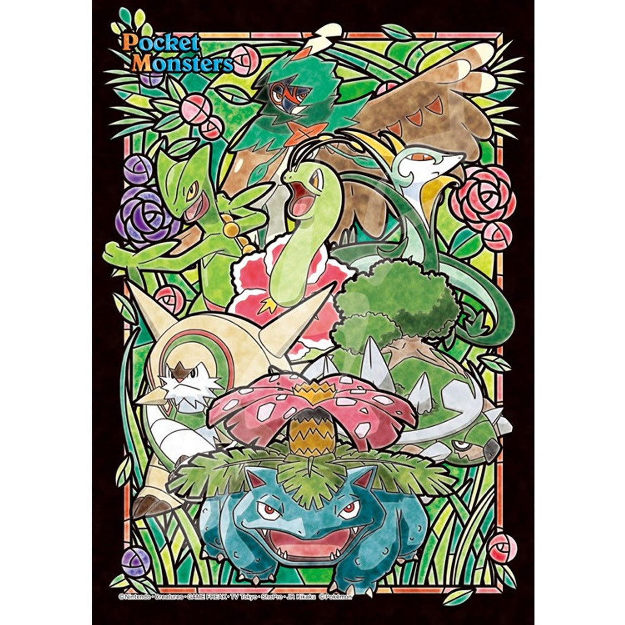 Ensky Art Crystal Jigsaw Puzzle 208-AC54 Pokemon Type Grass (208 Piece ...