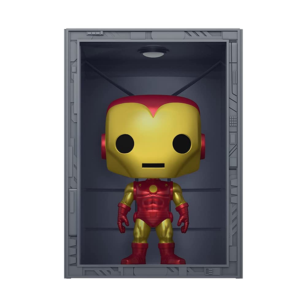 Funko Pop! Marvel: Iron Man Hall of Armor Model 4 Deluxe Vinyl Figure ...