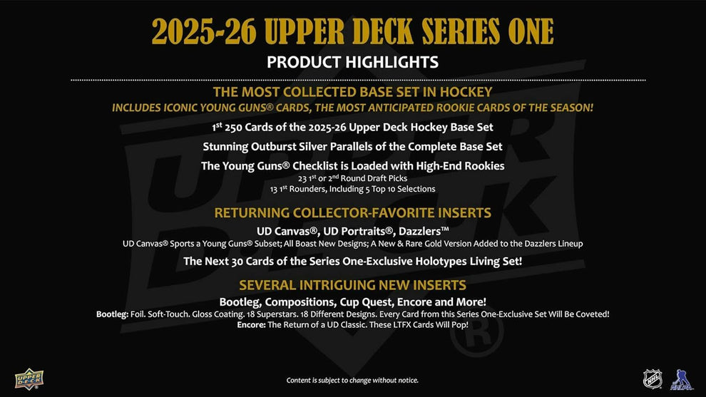Upper Deck 2025-26 Series 1 Hockey Collector's Tin – Collectors Emporium NY