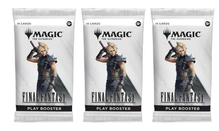 3 Packs Magic the Gathering Play Booster Pack Lot MTG Final Fantasy ...